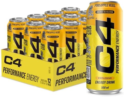 C4 Explosive Carbonated Energy Drink | Zero Sugar, Low Calorie Pre ...