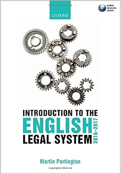 Introduction to the English Legal System 2016-2017: Amazon.co.uk ...
