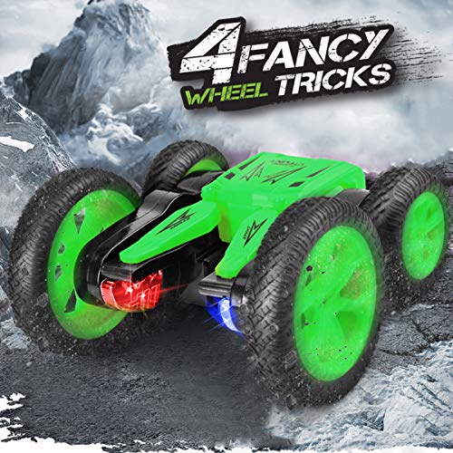Fisca Remote Control Car RC Stunt Car for Kids, 4WD 2.4GHz Double Sided ...