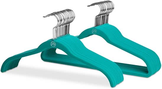 Amazon.com: Joy Mangano 40 Pack Huggable Hanger - Teal: Home & Kitchen