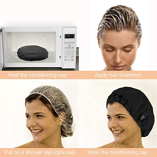 Deep Conditioning Heat Cap, Mifine Deep Steamer Hair Heat Cap, Natural ...