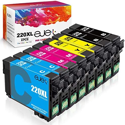 T220 220XL Ink High Capacity Black & Color Cartridge ejet ...