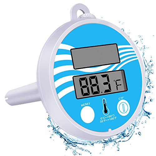 Philonext Solar Powered Swimming Pool Thermometer,Digital Pool ...