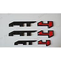 Amazon.com: 3Pc Kits AT4 Overlay Emblem Sierra Door Rear Badge Fit for ...