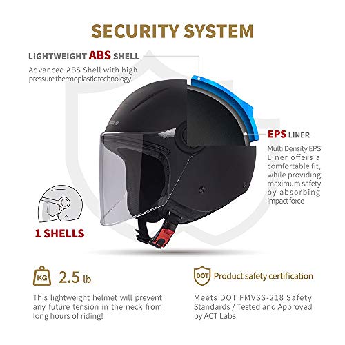 triangle Hydra Helmets Track Solid Open Face Motorcycle Helmet with ...