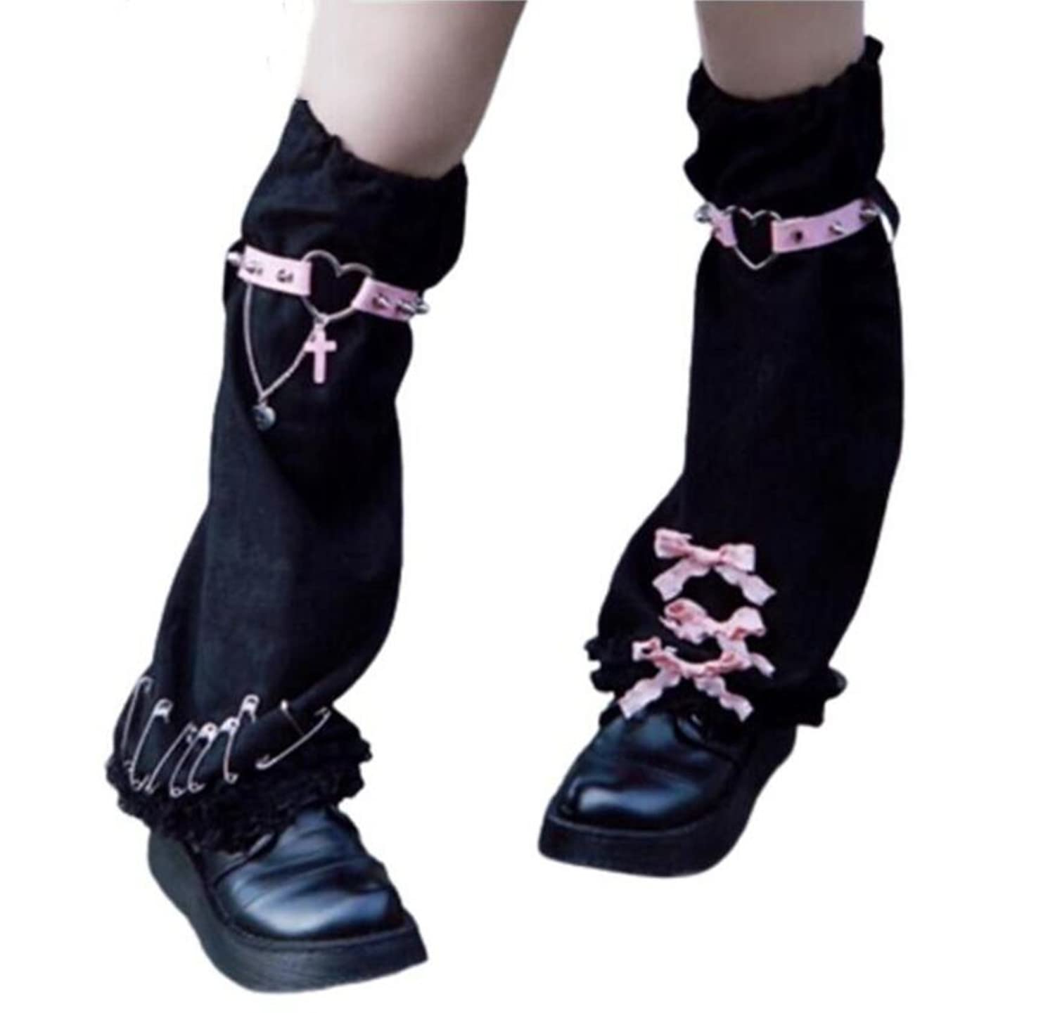 SmilePunk Subculture Winter Leg Warmers Fur Faux Suede Half Sleeve Foot ...