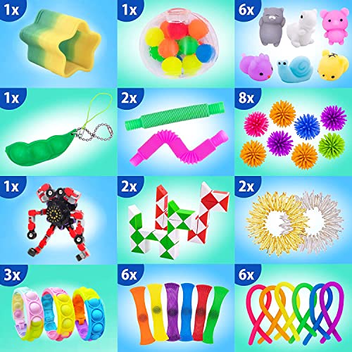 50Pcs Fidget Toys, Fidget Packs Fidget Toy Set, Ice Cream Hamburg ...