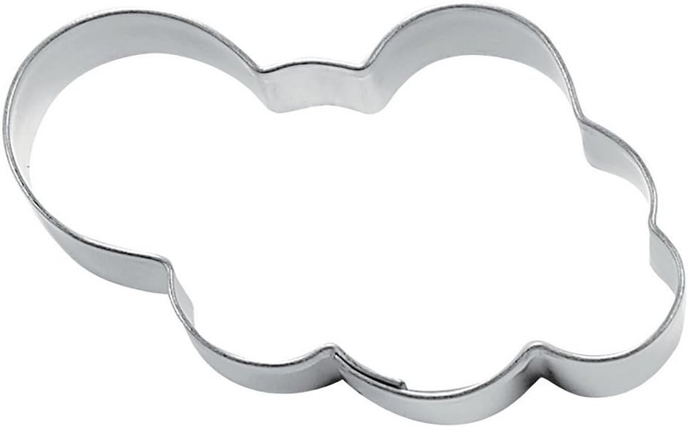 Staedter Cloud Shape Cookie Cutter, Stainless Steel, Silver, 30 x 30 x ...