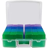 Amazon.com: novelinks Transparent 4" x 6" Photo Storage Boxes - Photo ...