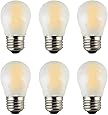 OPALRAY A15 Mini Globe Bulb with LED Filament, 2W Dimmable, 25 Watts Incandescent Replacement ...