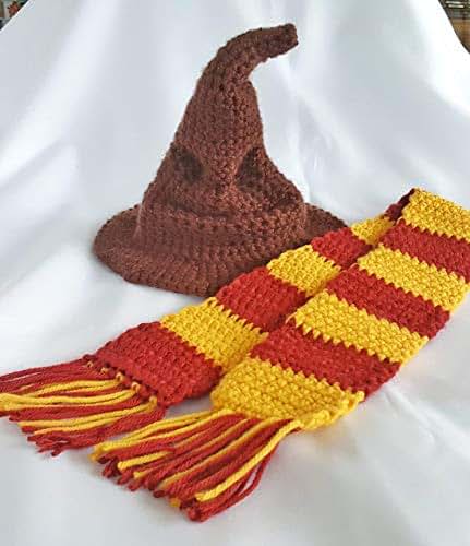 Amazon.com: Crochet newborn sorting hat baby photo prop outfit: Handmade