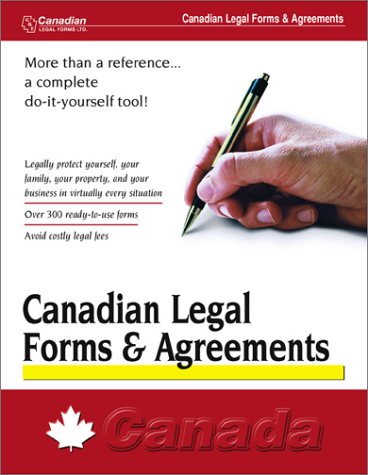 Canadian Legal Forms & Agreements: Made E-Z Products: 9781563828577 ...