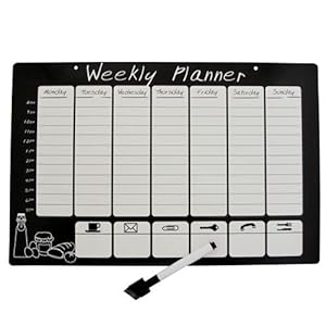 Magnetic Weekly Planner with Board Marker Pen - Fridge Magnet: Amazon ...