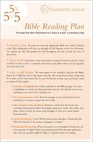 Discipleship Journal's 5 x 5 x 5 Bible Reading Plan (Discipleship ...