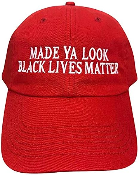 Made Ya Look BLM Unisex Baseball Hat - Black Lives Matter Adjustable ...