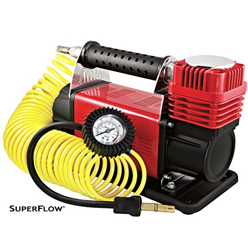 SuperFlow 12V HD Air Compressor Tire Inflator Ideal for Trucks, SUVs ...