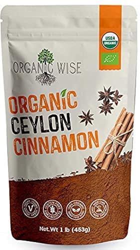 Organic Wise Ceylon Cinnamon Powder Organic, Pure Ceylon Cinnamon Spice ...