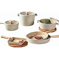 Amazon.com: NEOFLAM FIKA 9-Piece Kitchen Essential Cookware Set with ...