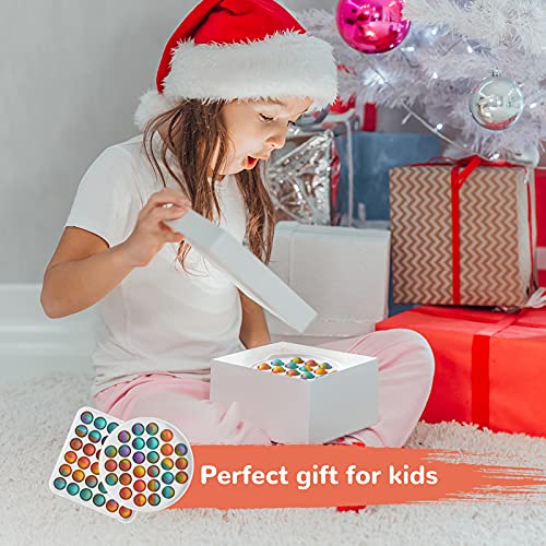 2 Pack Pop Fidget Toys, VANPORE Push Pop Fidget Toy with Hard Plastic ...