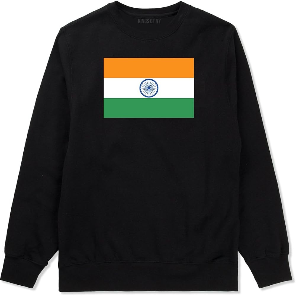 India Flag Country Crest Crewneck Sweatshirt at Amazon Men’s Clothing store