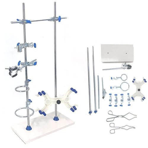 EWANYO Laboratory Stands Support Set, with a Round-jaw Burette Clamp ...
