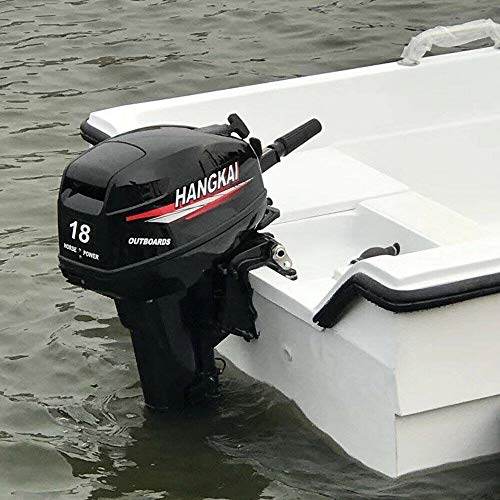 HANGKAI Outboard Motor,2 Stroke 18HP 246CC Heavy Duty Outboard Motor Fishing Boat Engine Fishing ...