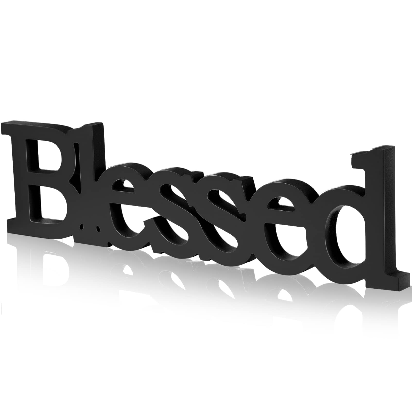 Blessed Letter Table Sign Blessed Standing Letter Table Sign Rustic ...