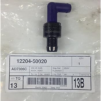 Amazon.com: Toyota 12204-50020, PCV Valve: Automotive