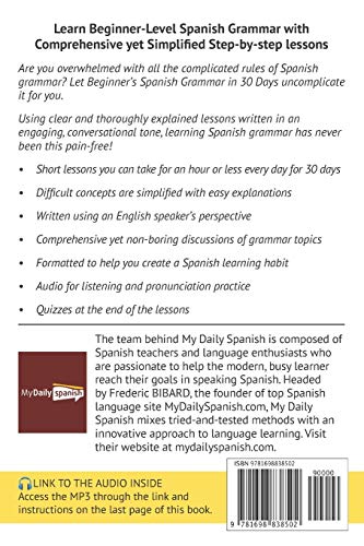 Spanish Grammar For Beginners: The most complete textbook and workbook ...