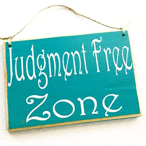 Amazon.com: Judgment Free Zone 8x6 Custom Wood Sign Namaste Yoga Please ...