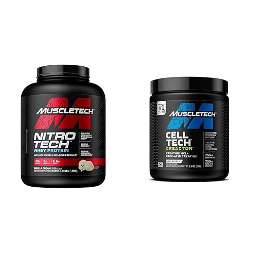MuscleTech Whey Protein Powder Nitro-Tech | Isolate & Peptides & Cell ...