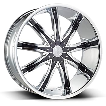 Amazon.com: Strada Spina 22 Chrome Wheel / Rim 5x4.5 & 5x120 with a ...