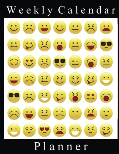 Amazon.com: Weekly Calendar Planner - 70 Weeks - (8.5 X 11) - Emoji: 49 ...