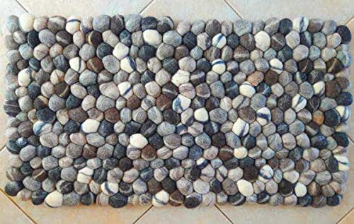 Amazon.com: Stone Felt Rug Felt Stone Rug Felt Stone Bath Mat Felted ...
