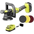 RYOBI ONE+ 18V Cordless 5 in. Variable Speed Dual Action Polisher Kit ...