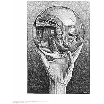Amazon.com: Hand with Reflecting Sphere, Art Poster by M.C. Escher ...