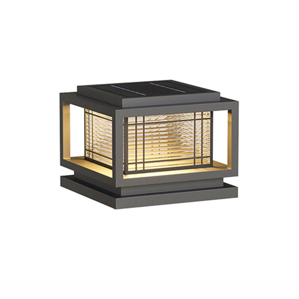 WENZIFI Outdoor Solar Outdoor Column Lights Modern Post Caps Light ...