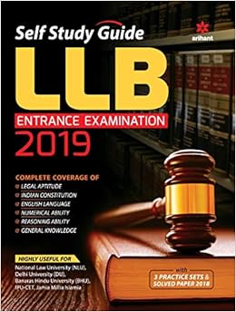 Self Study Guide for LLB Entrance Examination 2019 : Arihant Experts ...