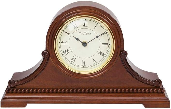 WILLIAM WIDDOP Wooden Napoleon Mantel Clock: Amazon.co.uk: Kitchen & Home