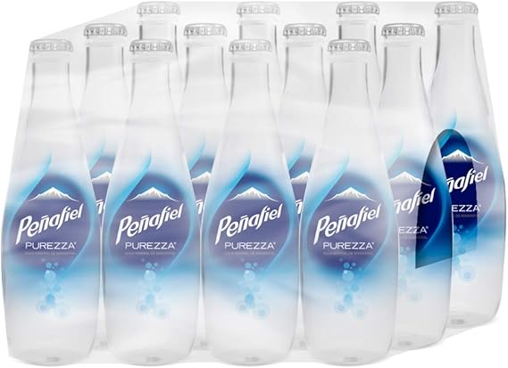 PEÑAFIEL, Agua Mineral, Purezza 325 ml, Botella de Vidrio, 12 piezas ...