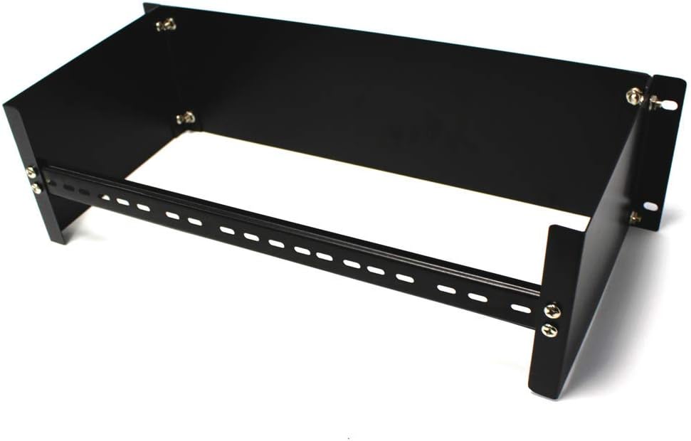 DIN rail adapter without hole 3U rack enclosure 19 “of RackMatic – BigaMart