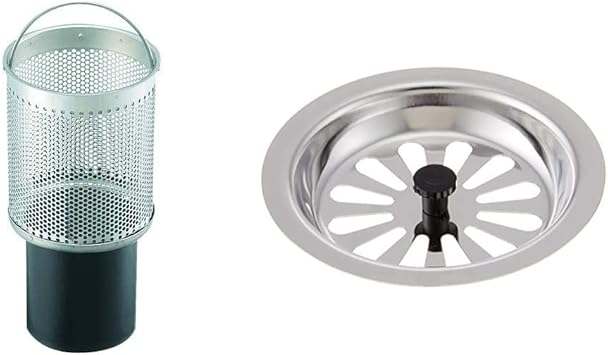 Amazon | SANEI シンクのゴミ受け 流し排水栓カゴ PH65F & 流し排水栓皿 製排水栓用 ミニキッチン用 78mm ステンレス PH65F-2【セット買い】 | DIY・工具・ガーデン