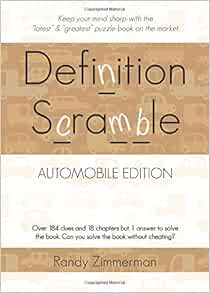 Definition Scramble: Automobile Edition: Zimmerman, Randy ...