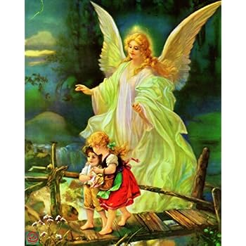 Amazon.com: Guardian Angel - Angel de la Guarda Print Picture Poster ...