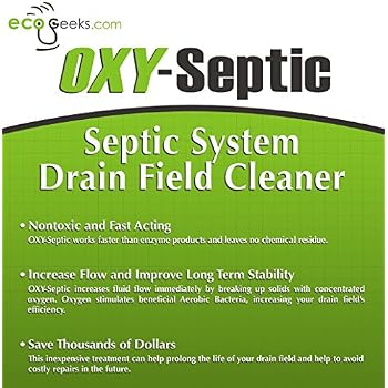 Amazon.com: ecoGeeks OXY-Septic Drain Field Cleaner and Maintainer ...