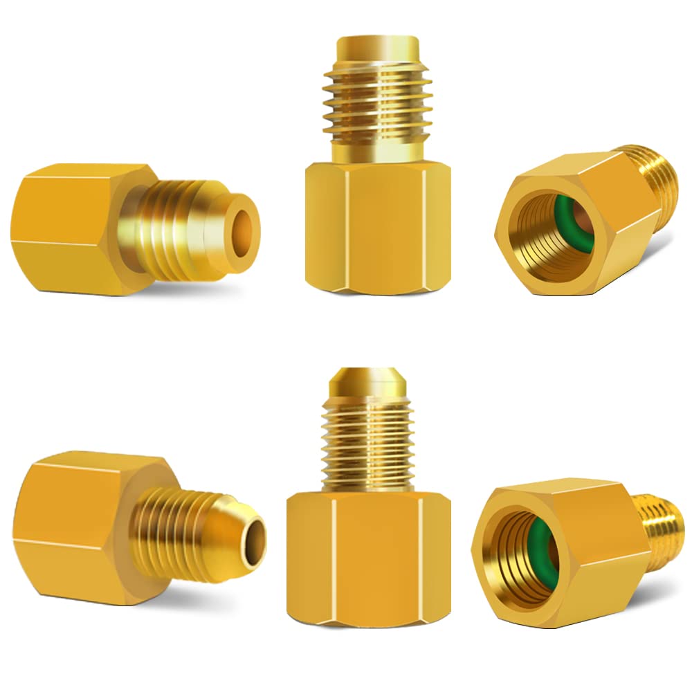 Mua SourceTon 6 Pieces R134A Adapter, 6015 Brass Refrigerant Tank ...