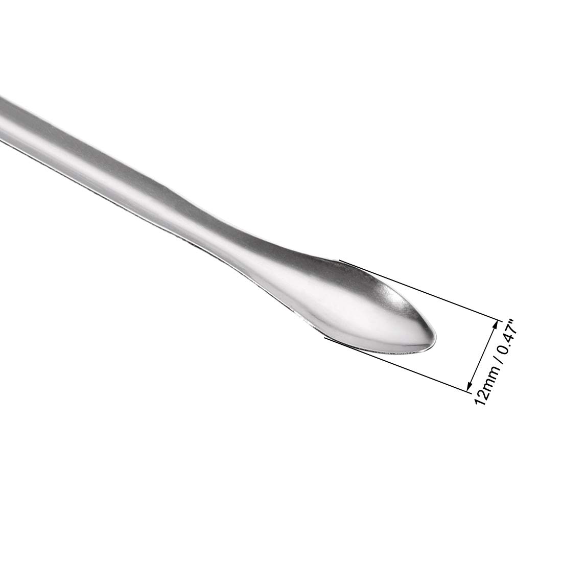 sourcing map Micro Scoop 105mm Stainless Steel Reagent Sampling Lab ...