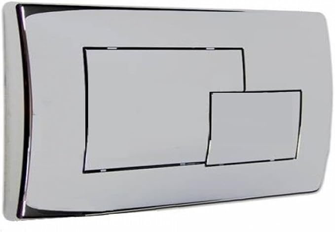 Placca scarico cassetta incasso eco cromata 80005412 pucci 5412: Amazon ...