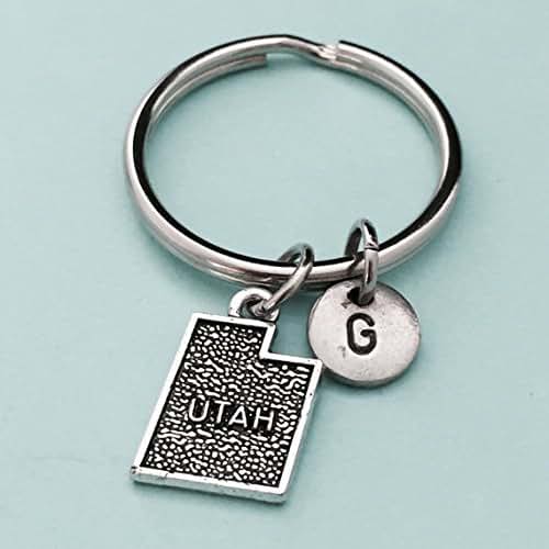 Amazon.com: Utah keychain, Utah charm, state keychain, personalized ...