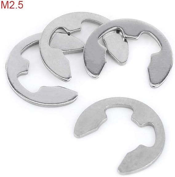 100Pcs Stainless Steel E-Clip, Circlip, C-Clip, Retaining Ring Snap ...